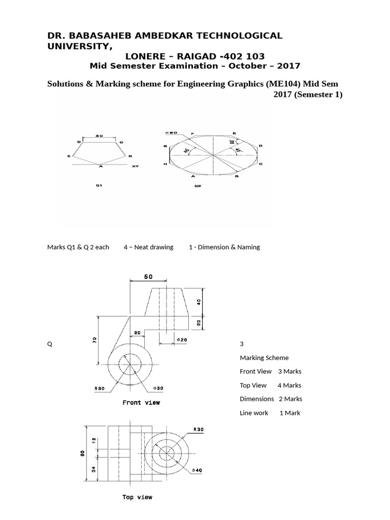 ME104 ModelAnswer | PDF