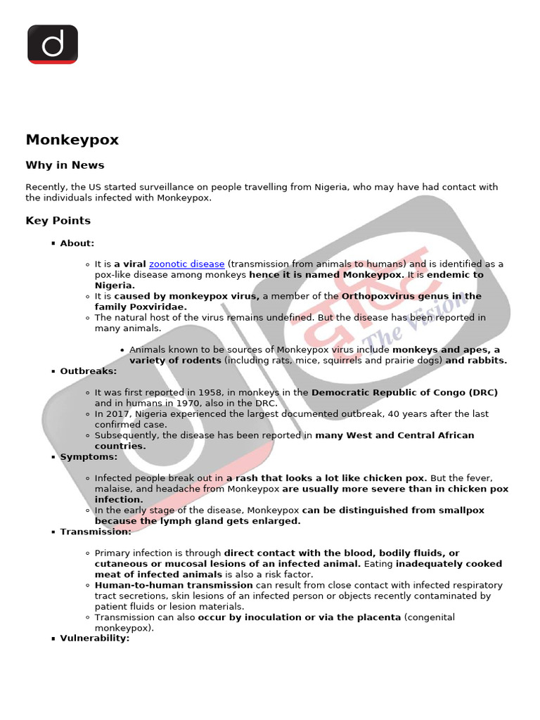 Monkeypox | PDF