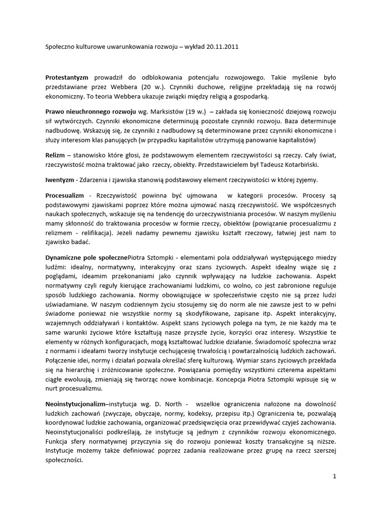 Notatek PL Socjologia Wyklady Superkultura | PDF