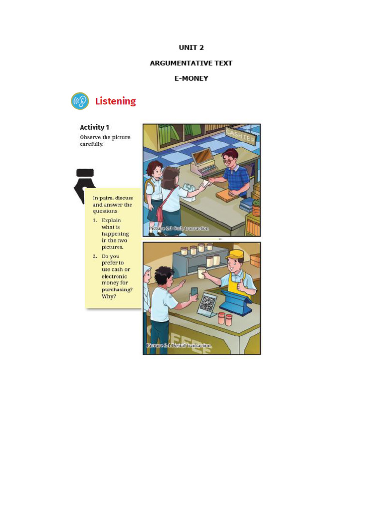 UNIT 2, E-MONEY Untuk Siswa | PDF | Karier & Perkembangan | Ilmu Sosial