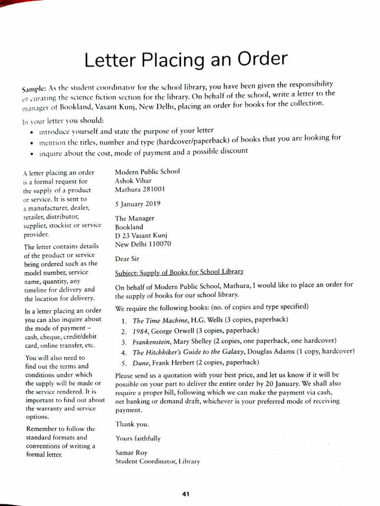 Formats of Letter Writing | PDF
