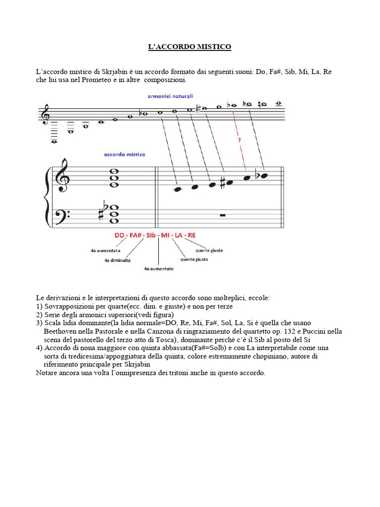 Accordo Mistico | PDF