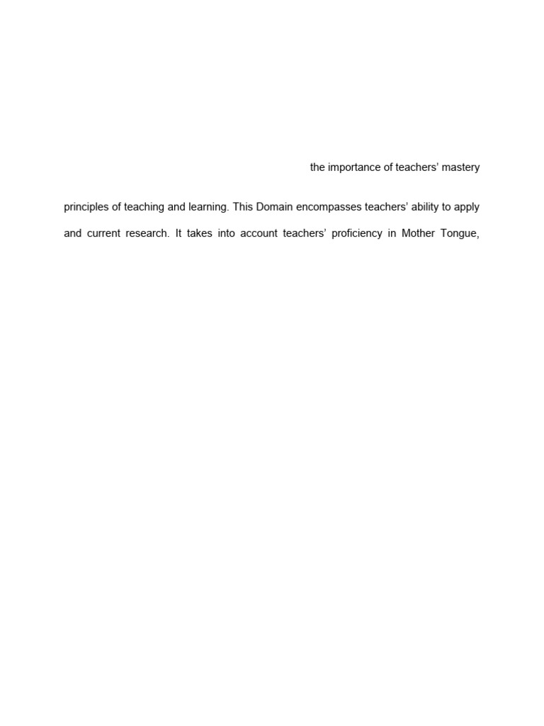 PPST 7 Domains | PDF