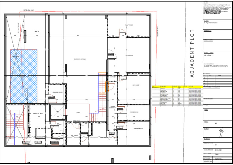 Basement Floor-Brickwork Plan | PDF