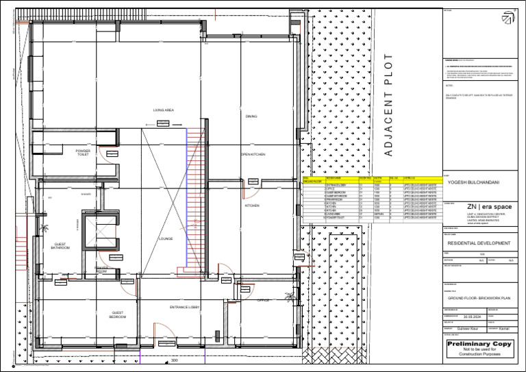 Ground Floor-Brickwork Plan | PDF