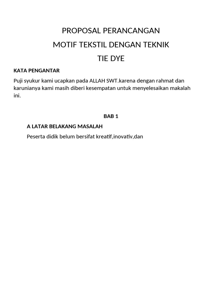 Proposal Perancangan | PDF