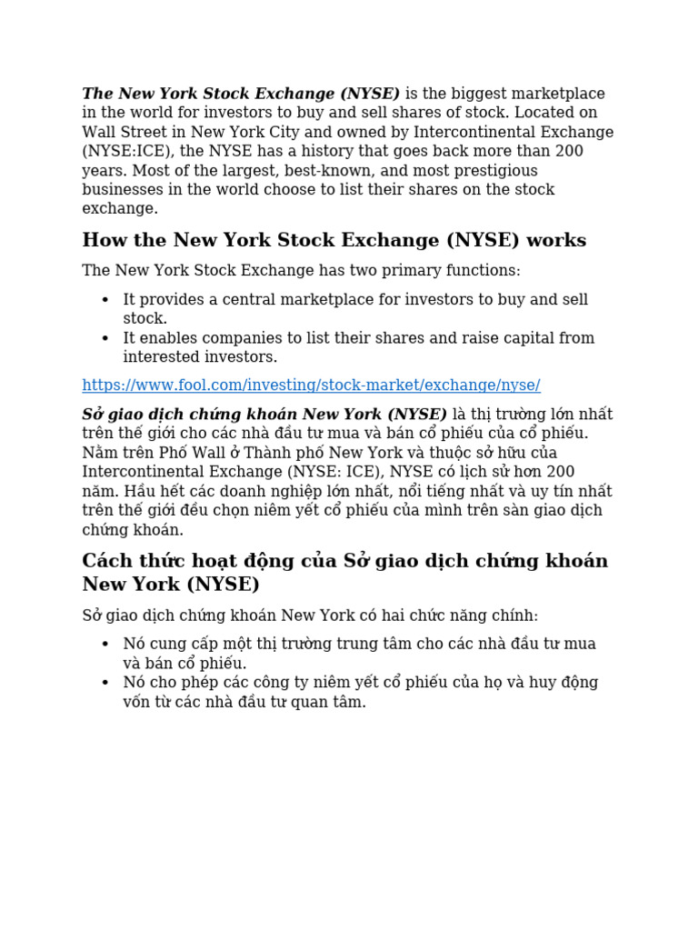 Two Examples About Stock Exchange | PDF