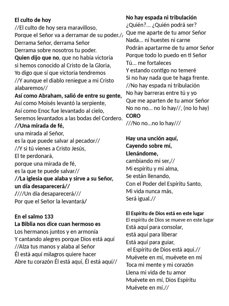 El culto de hoy | PDF