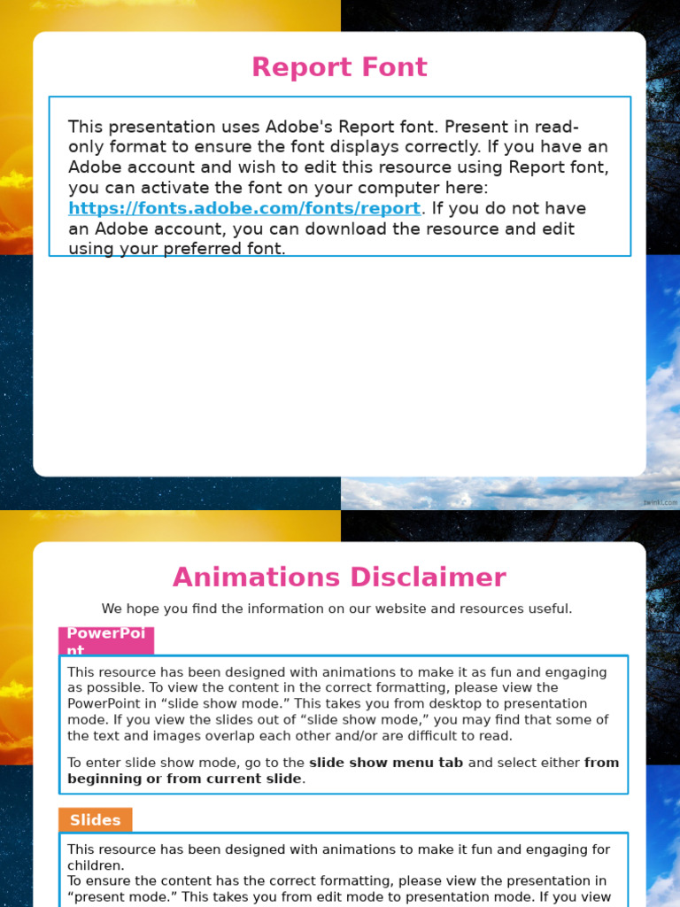 First Grade Objects in The Sky Day and Night Powerpoint Google Slides ...
