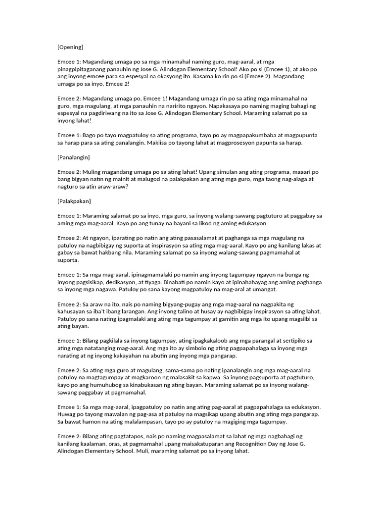 Emcee Tagalog Recognition | PDF