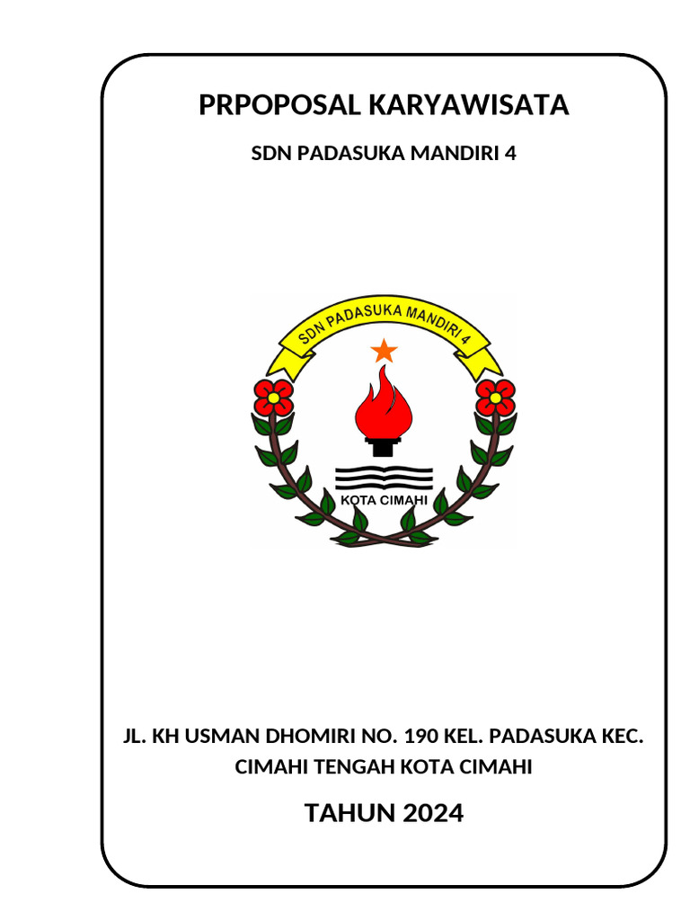 Proposal Wisata Edukasi SDN PDM 4 | PDF