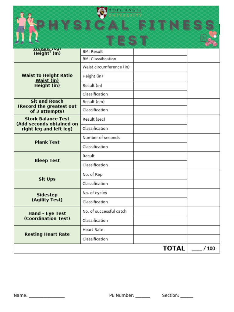 7TPE1 PFT Template | PDF