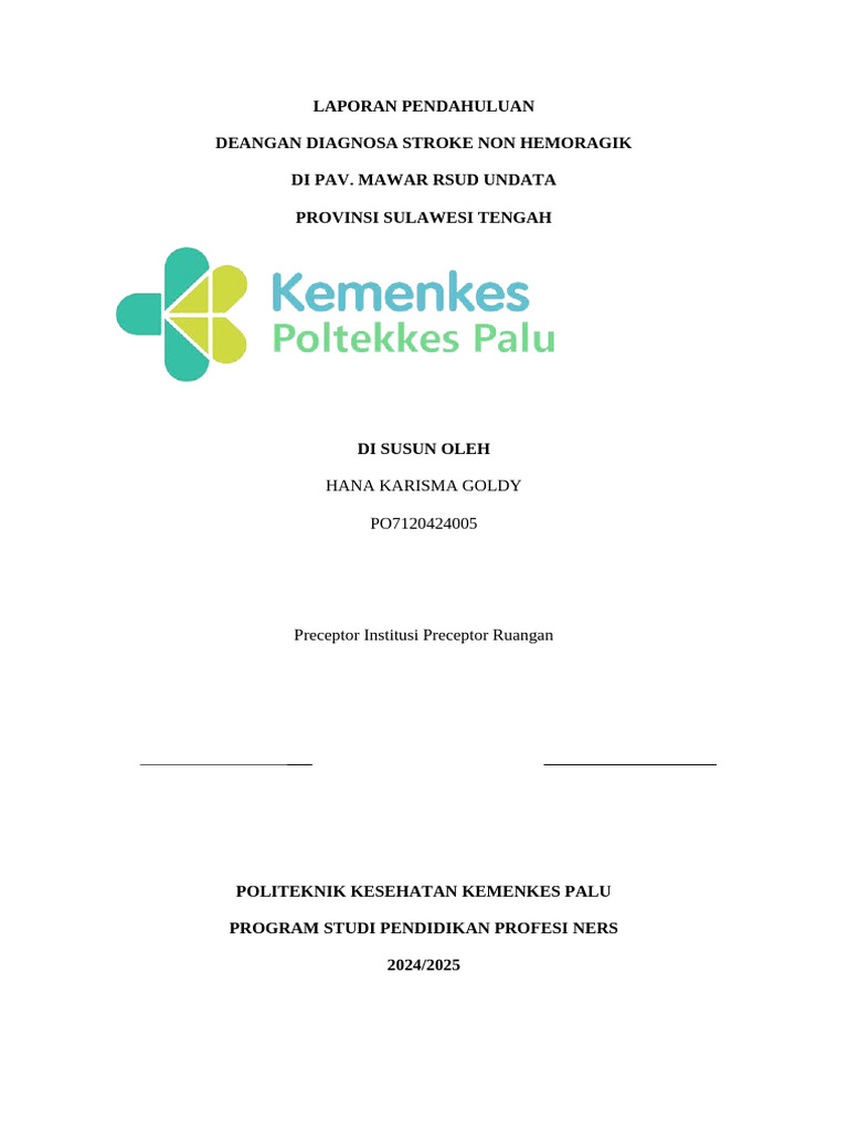 LP Stroke Non Hemoragik | PDF