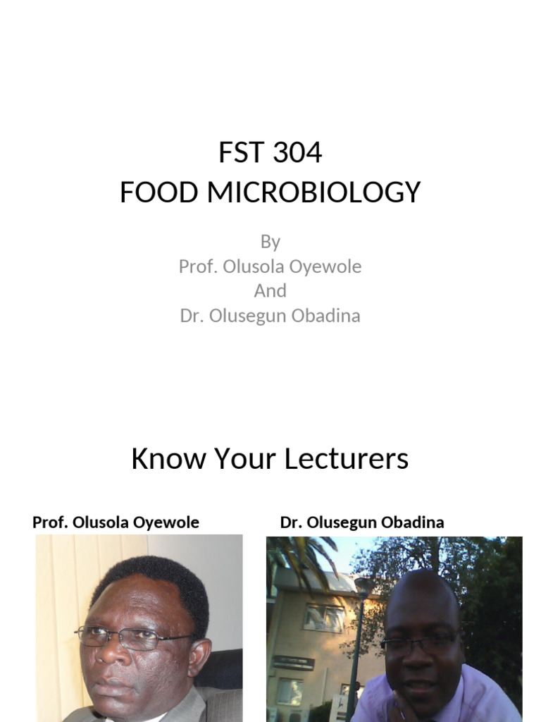455 - FST 304 UNAAB GEN MICROBIOLOGY - Oyewole and Obadina New | PDF ...