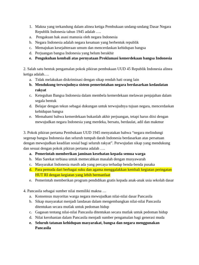 LATIHAN SOAL UAS 2024 Salinan | PDF