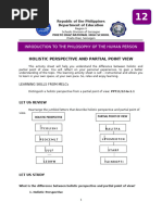 The Difference Between Holistic Thinking and Partial Thinking | PDF ...