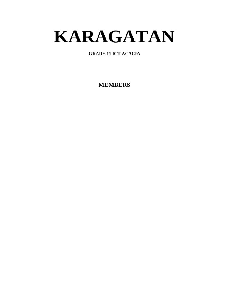 The Role of Karagatan in Filipino Oral Tradition | PDF