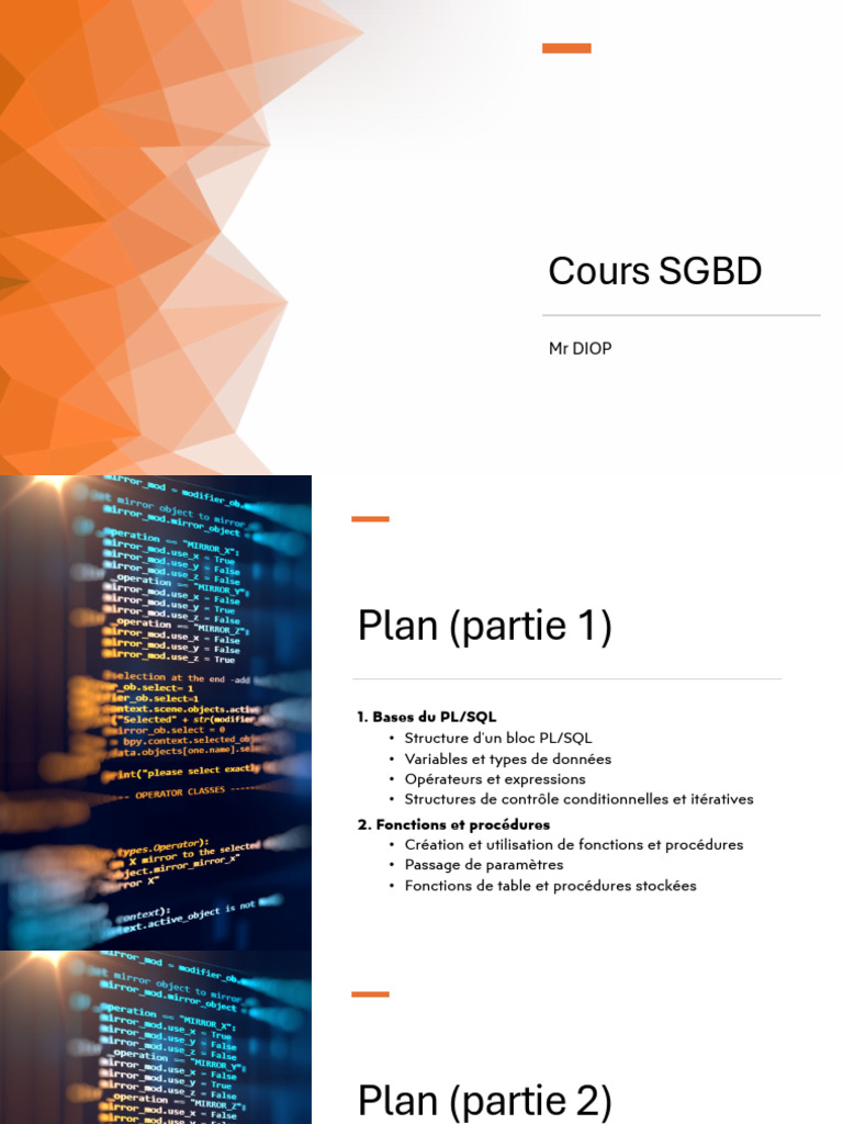 Cours SGBD - 16 Avril 2024 | PDF