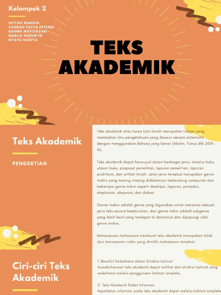 Ciri-Ciri Teks Akademik | PDF