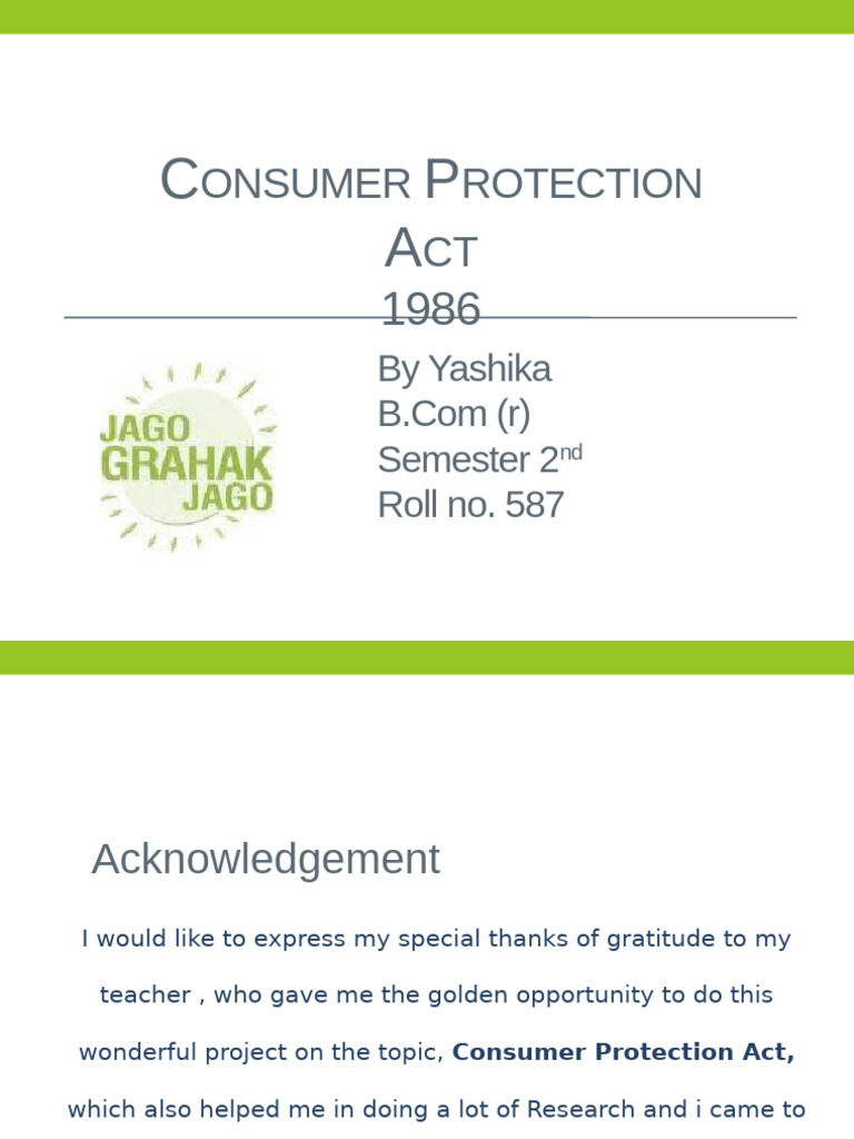 Consumer Protection Act - Daljit Riyat | PDF