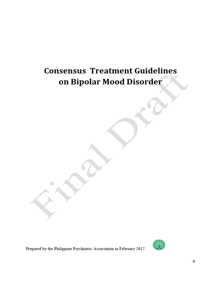 Bipolar Mood Disorder Treatment Guidelines | PDF | Bipolar Disorder ...