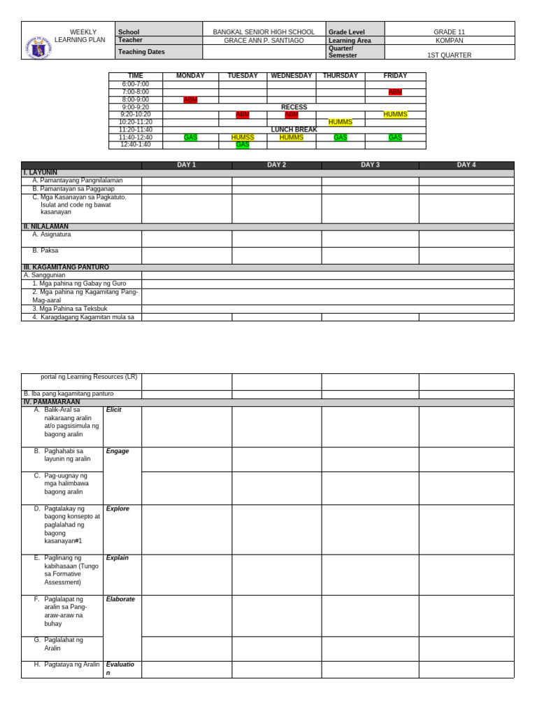 LP-FORMAT-BSHS | PDF