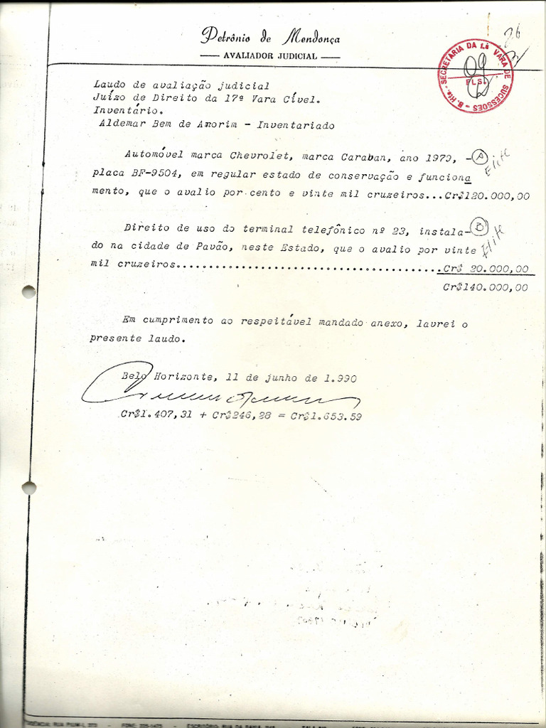 Formal de Partilha PG 090001 | PDF