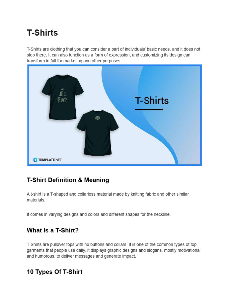 T-Shirts- | PDF
