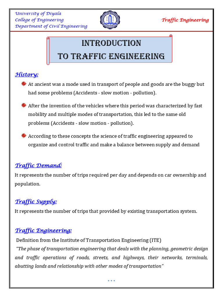 1- Introduction and Road user | PDF