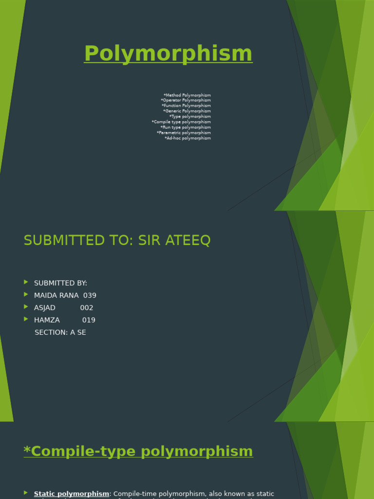 Polymorphism 2 | PDF