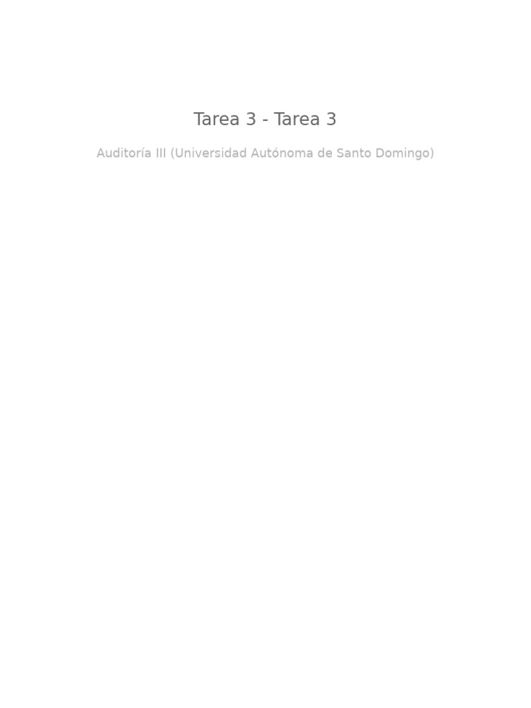 Tarea 3 - Tarea 3 | PDF