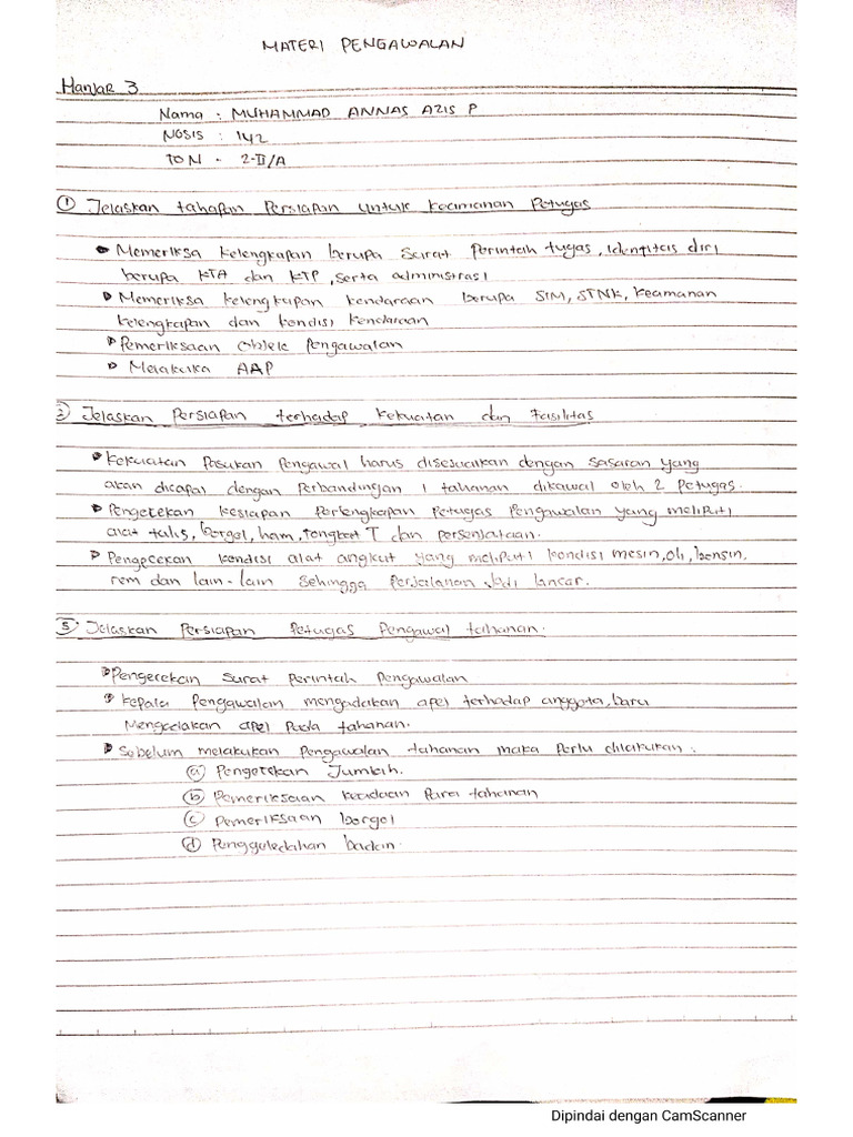 Muhammad Annas Azis P - Materi Pengawalan | PDF