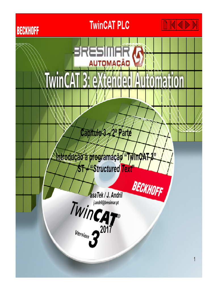 Beckhoff-Tc3 - Plc-003-Twincat 3 PLC - ST (2017) PW (PT) | PDF