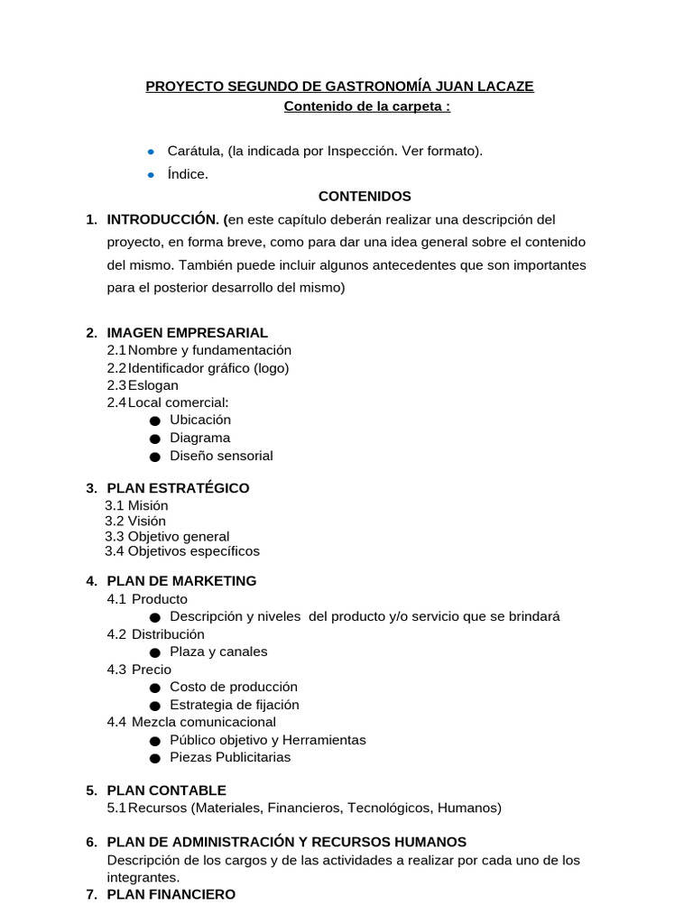 Carpeta Proyecto 2do | PDF