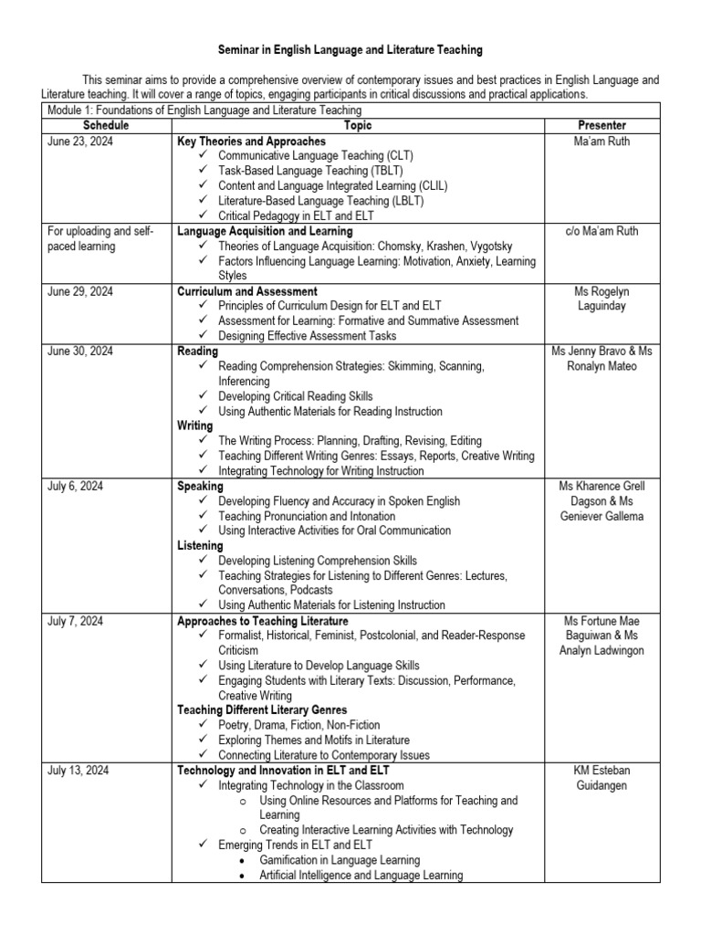 Course Outline English 214 | PDF