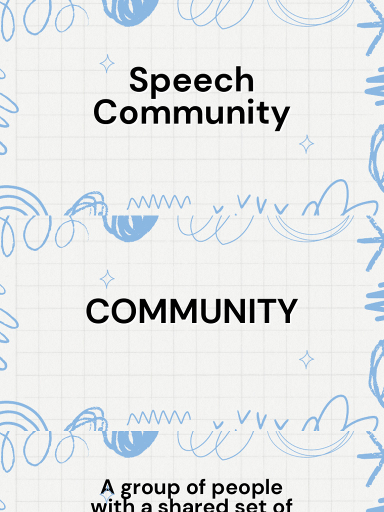 Speech Community | PDF