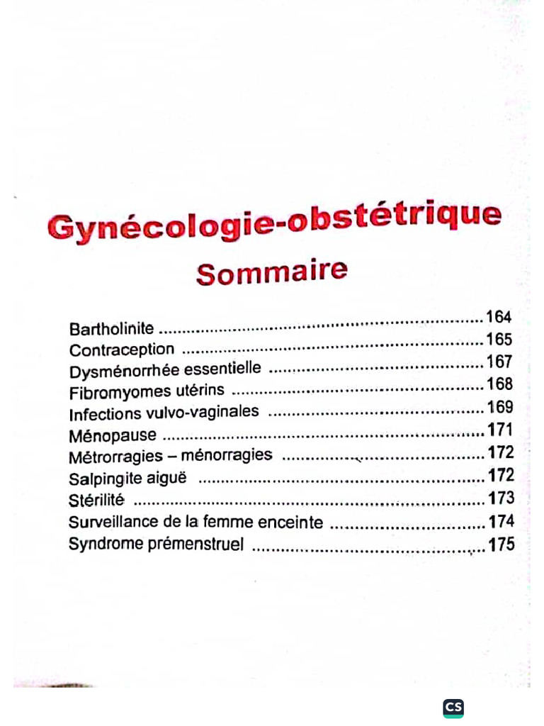 CAT Gynéco - Obs | PDF