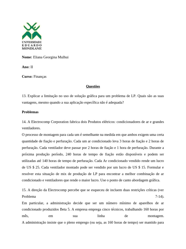 Métodos Quantitativos | PDF