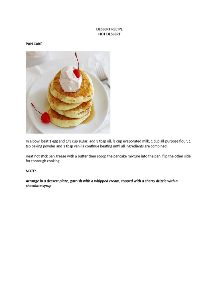 DESSERT-RECIPE | PDF