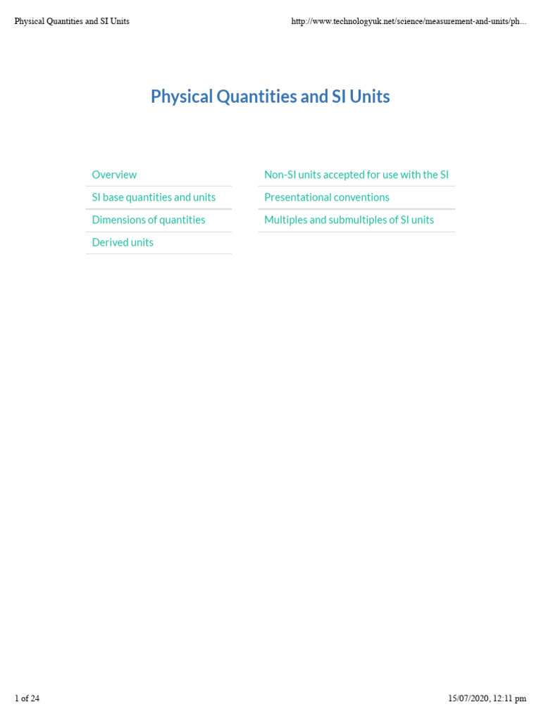 Physical_Quantities_and_SI_Units | PDF