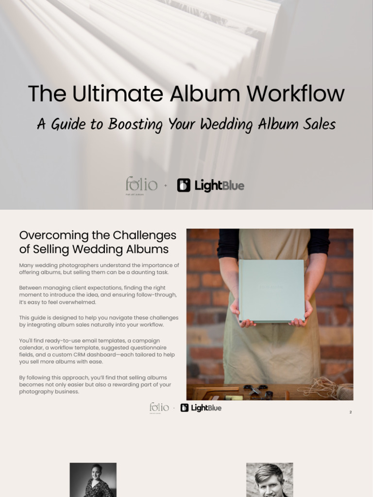 The Ultimate Album Workflow - A Guide - Light Blue X Folio Albums | PDF