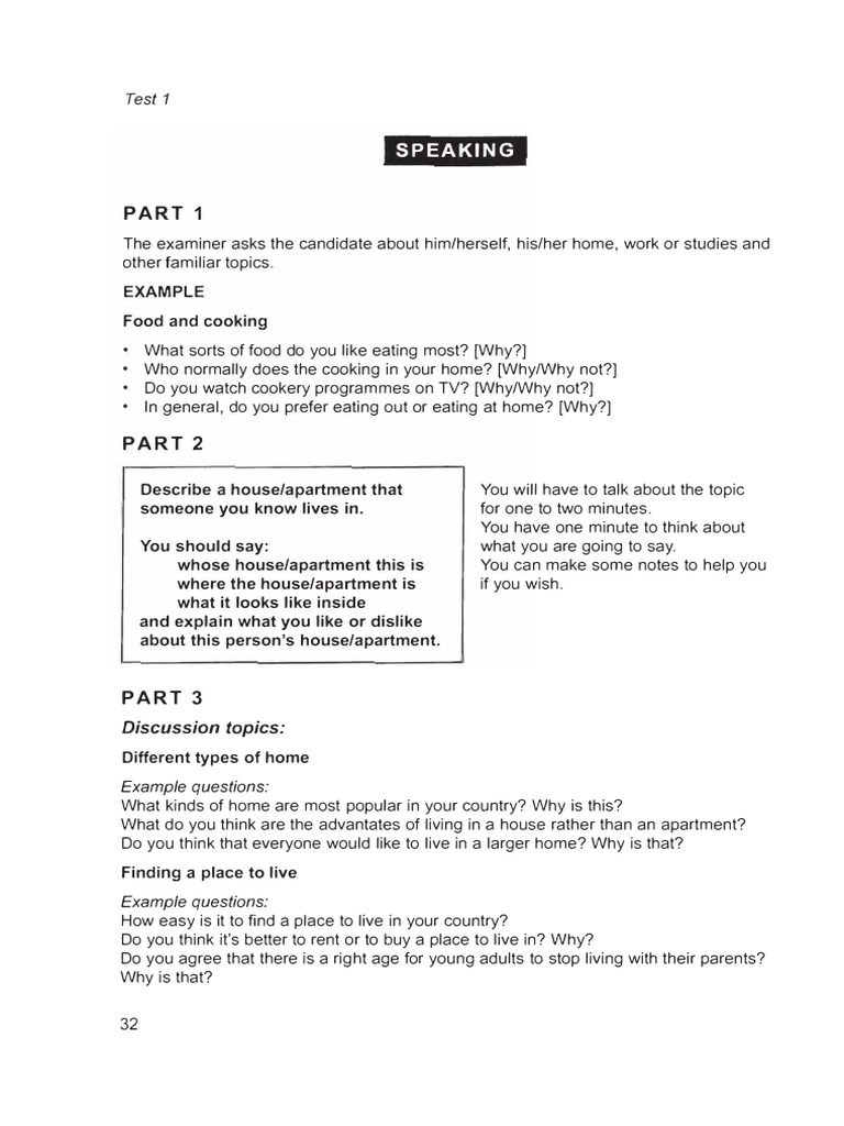 IELTS Speaking (Sample Questions) | PDF