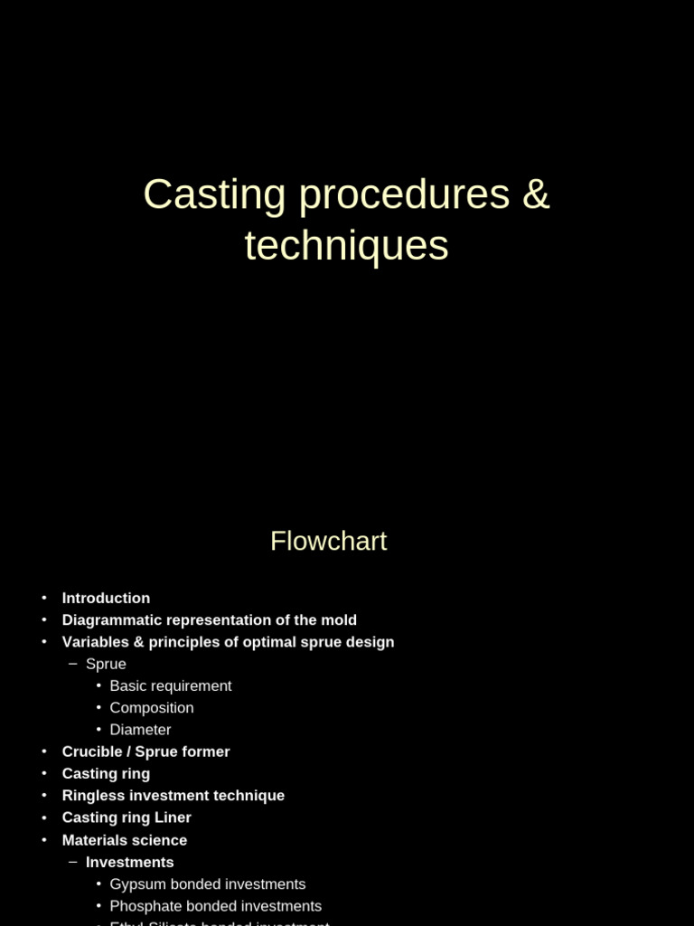 Casting Procedures. and Defects | PDF