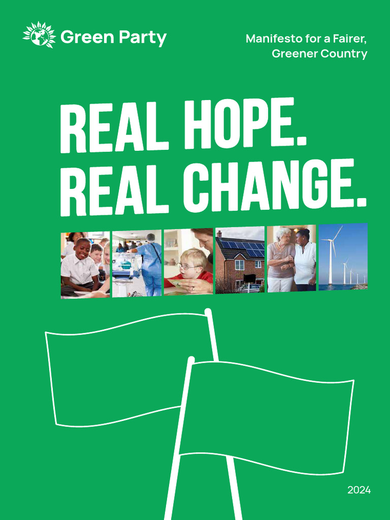 Green Party 2024 General Election Manifesto Long Version With Cover | PDF