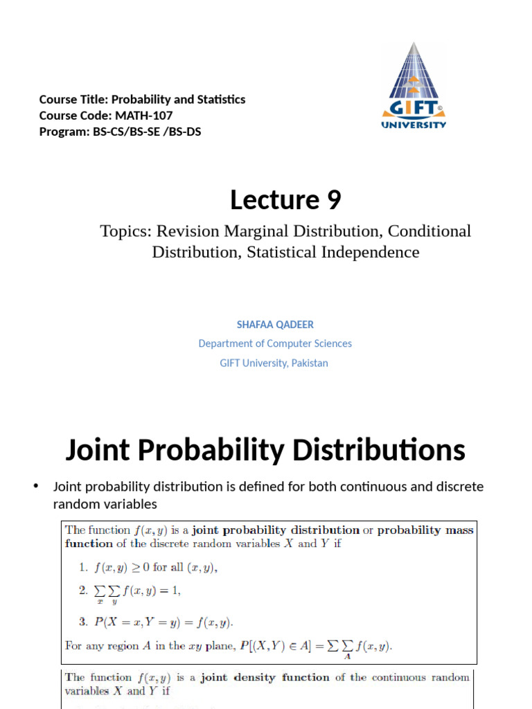 Lecture 9 Slides | PDF