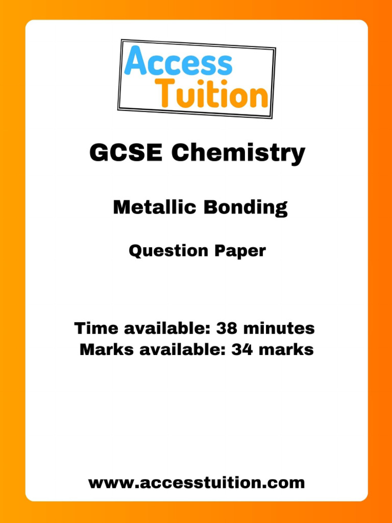 Metallic Bonding QP | PDF