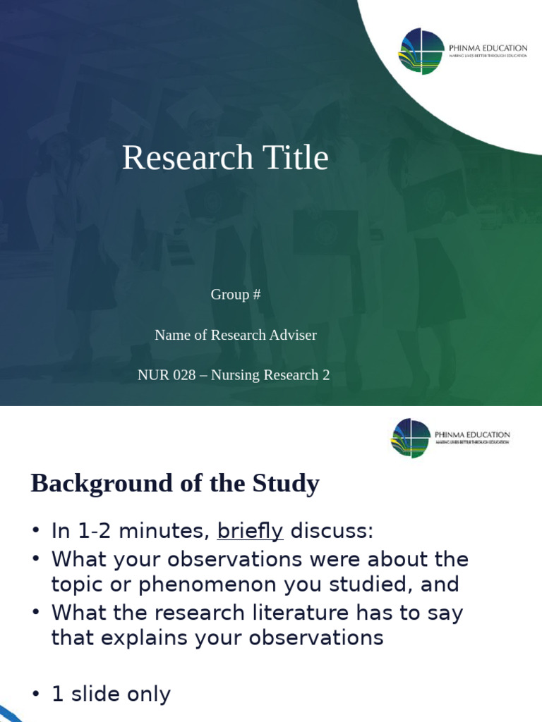 Template For Final Defense With Instructions For Content | PDF