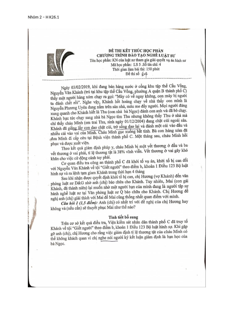 Giai de Thi LS5 29-9-2024 | PDF