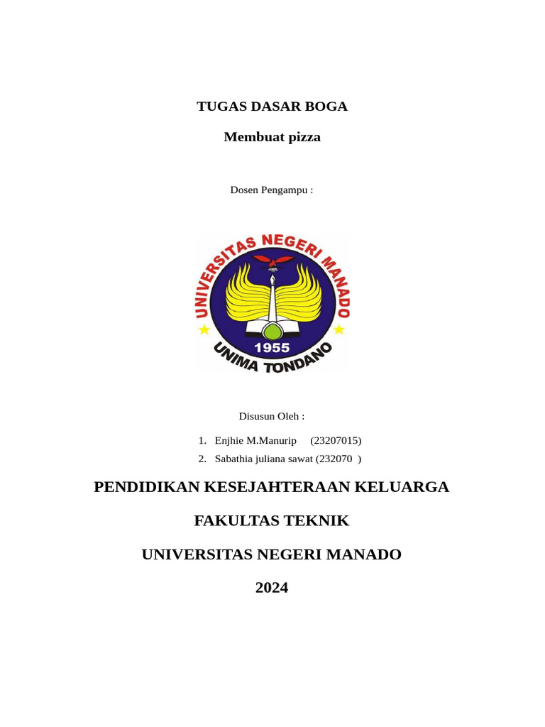 Dasar Boga Pizza | PDF