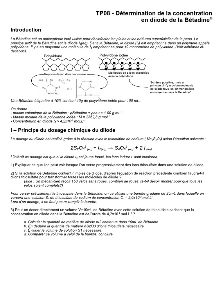 TP08 Betadine | PDF